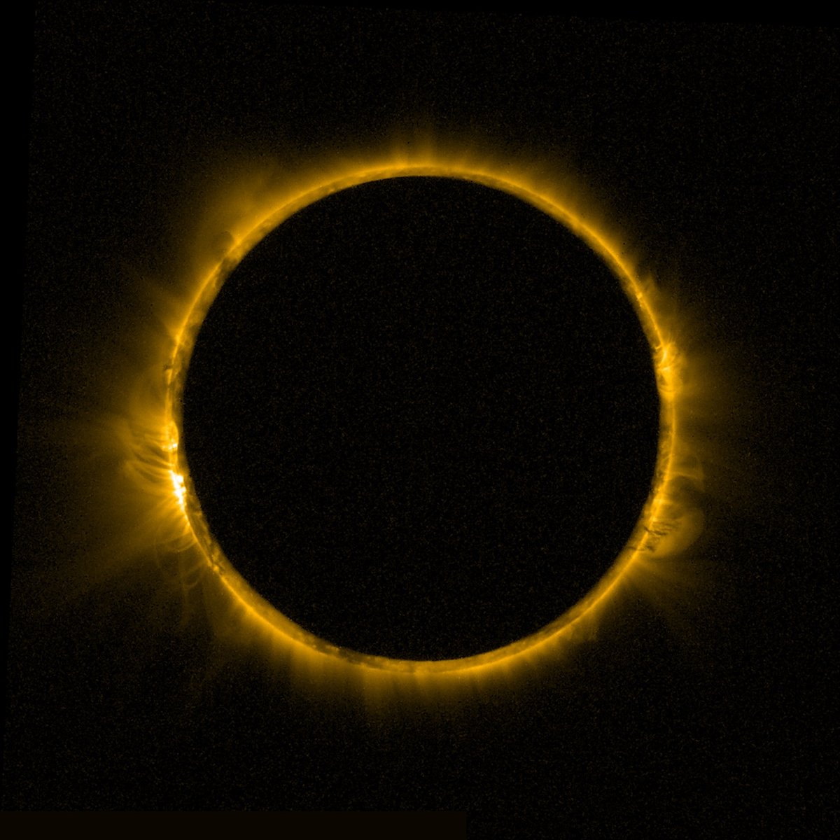 Satellite’s Ring of Fire Solar Eclipse Photo Taken From Orbit