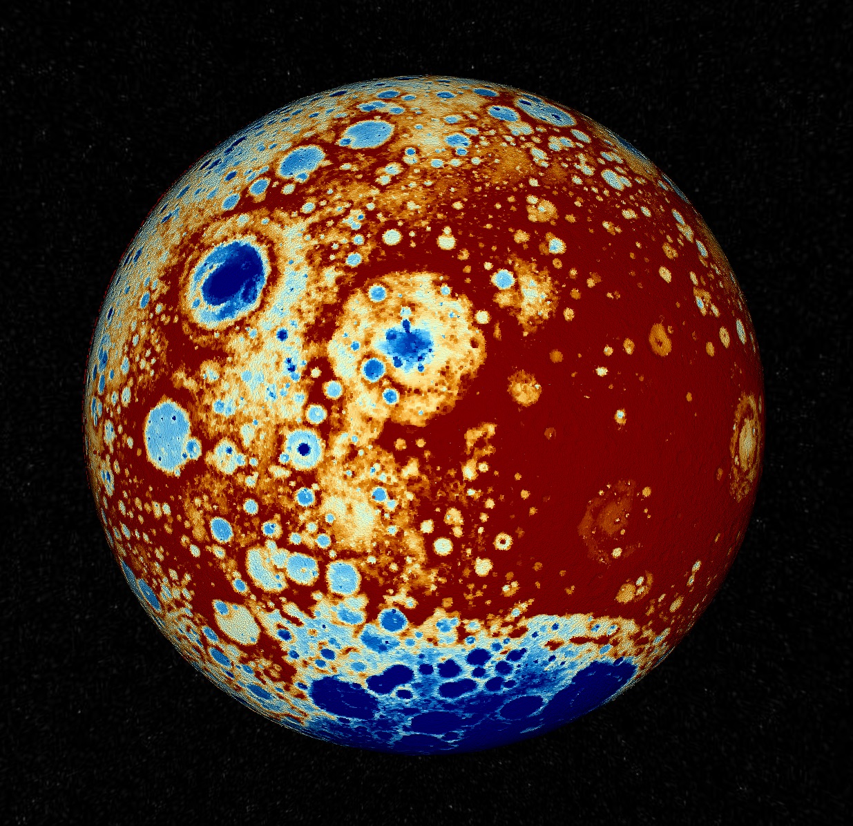 Explore an Incredibly Detailed Topographical Map of the Moon